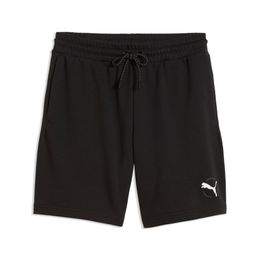 Puma Herren Trainingsshorts "SPORT GRAPHIC SHORTS 8 TR", schwarz, Gr. S, bedruckt, Sweatware, Obermaterial: 68% Baumwolle, 32% Polyester, Hosen, mit