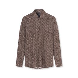 OLYMP Herren Businesshemd "OLYMP Luxor 24/Seven, Modern Fit, New Kent", braun, Gr. 37, 92% Baumwolle, 8% Elasthan, Hemden