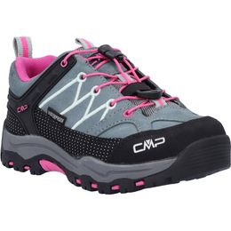 CMP Kinder Outdoorschuh "KIDS RIGEL LOW WP TREKKING SHOES", Gr. 28, grau, Leder, Schuhe, wasserdicht