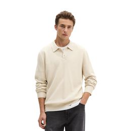 Marc O'Polo MARC O'POLO Herren Langarm-Poloshirt "aus reiner Bio-Baumwolle", beige, Gr. XL, unifarben, Obermaterial: 100% Baumwolle, Shirts