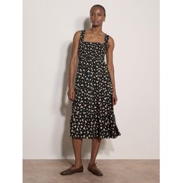 Apricot Damen Midikleid "Florales Midikleid", orange, Gr. 34, gebl&uuml;mt, gewebt, Obermaterial: 100% Viskose CV., Kleider, mit Smokdetails
