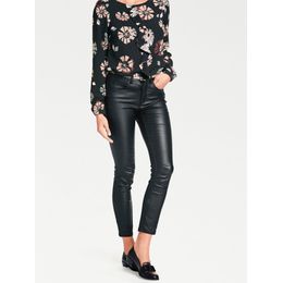 Heine Damen R&ouml;hrenhose, schwarz, Gr. 23, unifarben, 76% Viskose, 21% Polyamid, 3% Elasthan, Miedereinsatz:15% Elasthan, 85% Polyamid, Hosen
