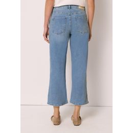 Damen Loose-fit-Jeans, blau, Gr. 34, STREET ONE STUDIO, unifarben, Jeans, 92% Baumwolle, 7% Polyester, 1% Elasthan, Jeans, mit Wide Legs