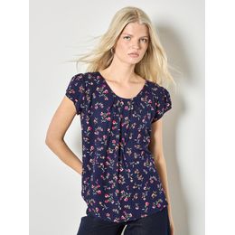 Apricot Damen Strandtop "Leichtes Oberteil", blau, Gr. 44, gebl&uuml;mt, gewebt, Obermaterial: 100% Viskose LENZING ECOVERO CV LenzEcov., Tops, mit