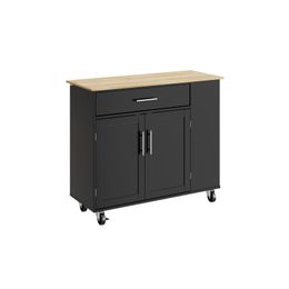 sobuy K&uuml;cheninsel, mobile K&uuml;chenstation, rollbarer K&uuml;chentrolley mit 1 Schublade 99x40x84,3cm