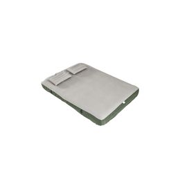 sobuy Sonnenliege mit integrierten Kissen Grau 191x137x22cm Modern