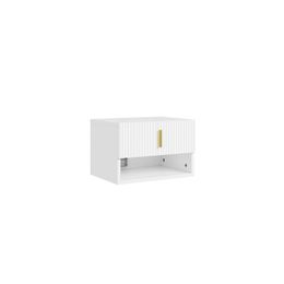 sobuy Nachttisch 1 Schublade Wei&szlig; 40x30x26cm Modern