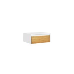 sobuy Nachttisch 1 Schublade Wei&szlig; 40x29x15cm Modern