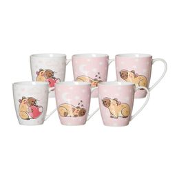 Ritzenhoff & Breker Ritzenhoff & Breker Henkelbecher Capybara 360 ml 6er Set