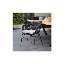 Home Deluxe Gartenstuhl inkl. Sitzkissen TARA - 10er Set