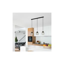 Home Deluxe H&auml;ngeleuchte aus Glas SELINA - Rauchgrau