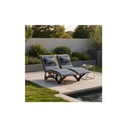 Home Deluxe Wellenholzliege/Waldsofa inkl. 2x Auflage TAIGA