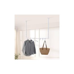 Home Deluxe Garderobenleiste aus Metall SWAY - Schwarz