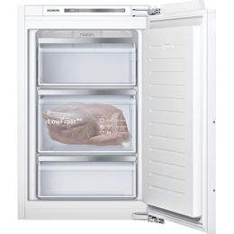 Siemens Einbaugefrierschrank iQ500 &raquo;GI11VADC0&laquo; 71,2 cm hoch 56 cm breit Low Frost: geringere Eisbildung & schnelleres Abtauen wei&szlig; Geringere 