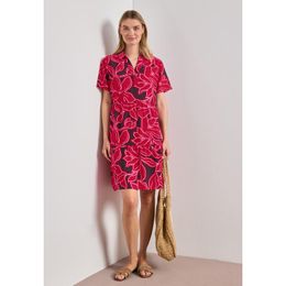 Street One Damen Street One Druckkleid Ohne Taschen Knielanges Sommerkleid, Kurzarm, bedruckt 38, N-Gr