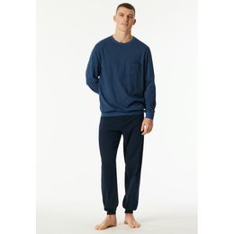 Schiesser Damen Schlafanzug &raquo;Comfort Essentials&laquo; 2tlg., 2 tlg. mit angenehmen B&uuml;ndchen 48