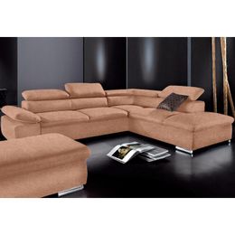 Sit & More sit&more Ecksofa &raquo;Alcudia L-Form, modernes Design, Breite 272cm, Liegefl. 196x124cm&laquo; mit Armteilverstellung, optional Kopfteilverstellung & 