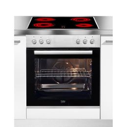 Beko Elektro-Herd-Set &raquo;BBUC12020X&laquo; Hydrolyse SteamShine &ndash; Die Dampfreinigung des Backofens silber Vollglasinnent&uuml;r und 2-fach-Verglasung f&uuml;r bessere 