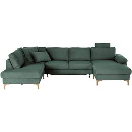 3C Candy Wohnlandschaft &raquo;Lecce, wahlweise PUR-Schaumstoff oder Tonnentaschenfederkern U-Form&laquo; Bettkasten in Umbauecke und Longchair, sowie 