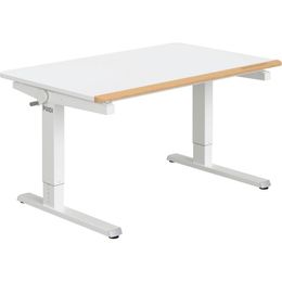 Paidi Schreibtisch &raquo;TEENIO in verschiedenen Ausf&uuml;hrungen, mitwachsend & ergonomisch&laquo; B/H/T ca. 120/53-79/75 cm, Kreidewei&szlig;, h&ouml;henverstellbarer 