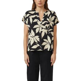 s.Oliver Damen s.Oliver Kurzarmshirt Sommer-Tunika mit floralem Muster schwarz 34