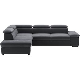 Sit & More sit&more Ecksofa &raquo;Alcudia L-Form, modernes Design, Breite 272cm, Liegefl. 196x124cm&laquo; mit Armteilverstellung, optional Kopfteilverstellung & 