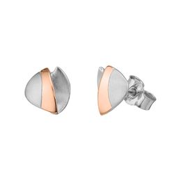 Firetti Damen Paar Ohrstecker &raquo;Schmuck Geschenk Silber 925 Ohrschmuck Ohrringe bicolor&laquo; rosa Silber 925 (Sterlingsilber)