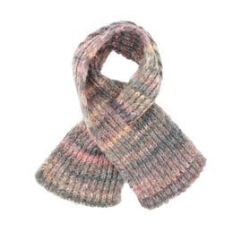MaxiMo Damen MaxiMo Strickschal Materialmix, Steckschlaufe, Farbverlauf, bequem, weich, w&auml;rmend bunt Einheitsgr&ouml;&szlig;e