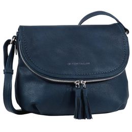 Tom Tailor Damen Tom Tailor Umh&auml;ngetasche &raquo;LARY&laquo;, Crossbody Bag mit modischen Quasten am Zipper blau B/H/T: 29cm x 23cm x 7cm