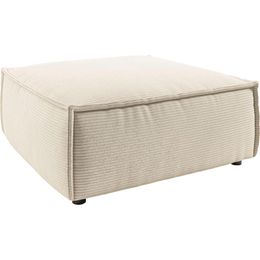 3C Candy Polsterhocker &raquo;Matteo&laquo; passend zu "Matteo", in Cord- und Feincordbezug beige 88% Polyester, 12% Polyacryl B/H/T: 95cm x 40cm x 95cm, Cord