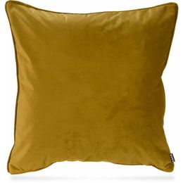 HOCK Dekokissen &raquo;Nobile Samt&laquo; Kissenh&uuml;lle mit F&uuml;llung, 1 St&uuml;ck gelb Polyester B/L: 60cm x 60cm, 1 Stk.