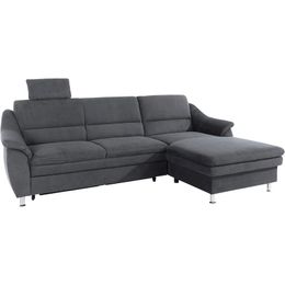 Sit & More sit&more Ecksofa &raquo;Cardoso L-Form&laquo; mit Federkern, wahlweise mit Schlaffunktion grau Luxus-Microfaser 2 (100% Polyester);Luxus-Microfaser ALTARA NUBUCK 