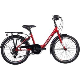 S'COOL S&rsquo;COOL Kinderfahrrad &raquo;S'COOL chiX&laquo; 6 Gang Shimano Kettenschaltung wei&szlig; 29cm, 20 Zoll (50,80cm) Kinderfahrrad