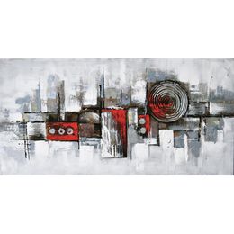 &Ouml;lbild &raquo;&Ouml;lgem&auml;lde handarbeit ABSTRAKT 40x80 cm &ndash; Wandbild Kunst Deko modern&laquo; Abstrakt Formen Muster 1 Stk. tlg. handgefertigt, jedes Bild ein Unikat 
