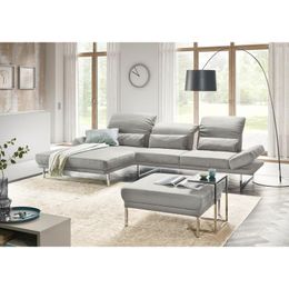 3C Candy Ecksofa &raquo;Mallow Designsofa mit Komfortfunktionen, modern und bequem, L-Form&laquo; Verstellbare Armlehne und Kopfteil, manuelle 