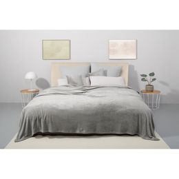 OTTO home Tagesdecke &raquo;Desner3&laquo; Soft-Touch-Oberfl&auml;che, viele Farben erh&auml;ltlich, Decke ab 140x210 cm grau Polyester B/L: 240cm x 250cm