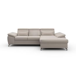 Sit & More sit&more Ecksofa &raquo;Cabrio L-Form, B: 295 cm, mit Sitztiefen-, Arm- & Kopfteilverstellung&laquo; 2 Nierenkissen, Federkern, optional Schlaffunktion und 