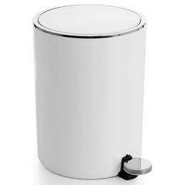 Bischof Kosmetikeimer &raquo;Piaso&laquo; 1 Beh&auml;lter &Oslash; 21 cm, H&ouml;he 28 cm, Fassungsverm&ouml;gen 5,5 l wei&szlig; Acrylnitril-Butadien-Styrol (ABS) B/H/T: 28cm, 5,5 l
