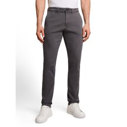 Tom Tailor Herren Chinohose, grau, Gr. 31, unifarben, Web, Obermaterial: 84% Baumwolle, 12% Polyester, 4% Elasthan. Futter: 100% Baumwolle, Hosen,