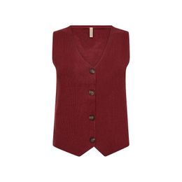 soyaconcept Damen soyaconcept Strickweste &raquo;SC-KANITA 27&laquo; Viskosemischung rot M