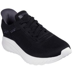 Skechers Herren Slip-On Sneaker &raquo;BOBS SQUAD CHAOS-SOLID STEP&laquo; Schlupfschuh, Slipper, Sneaker zum Schlupfen schwarz 48,5