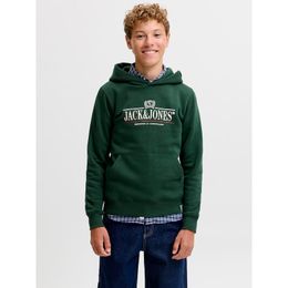 Jack & Jones Jack & Jones Junior Herren Kapuzensweatshirt &raquo;JORFREDERIKSBERG GRAPHIC BOX SH JNR&laquo;, Baumwollmischung, regular fit 140