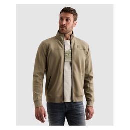 PME-Legend Pme Legend Herren PME LEGEND Sweatjacke Seitliche Rei&szlig;verschlusstaschen, vordere Passe mit dezenten Ziern&auml;hten beige 3XL
