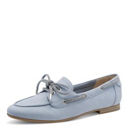 Marco Tozzi Herren Marco Tozzi Slipper , Blockabsatz, Schupfschuh, Bootschuh in veganer Verarbeitung blau 39