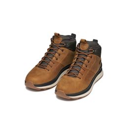 Geox Herren Sneaker "U SPHERICA ACTIF X2", Gr. 45mustard, Leder, Synthetik, Textil, Schuhe, Outdoorboots, Freizeitboots mit TEX und Warmfutter