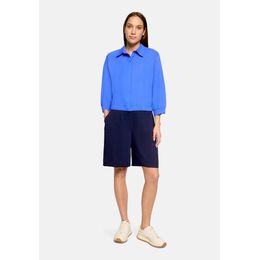 Betty Barclay Damen Klassische Bluse "Damen mit Kragen"adria blau, Gr. 46, Obermaterial: 71% Baumwolle, 26% Polyamid, 3% Elasthan, Blusen