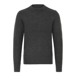 Blend Herren Strickfleece-Pullover "Strickpullover BHPattax", grau, Gr. XXL, Obermaterial: 100% Polyacryl PAN., Pullover