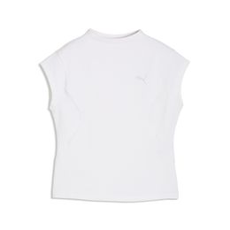 Puma Damen T-Shirt "PumaTECH SENSE dryCELL T-Shirt Damen", wei&szlig;, Gr. L, clean, Obermaterial: 95% Baumwolle, 5% Elasthan, Shirts