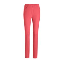 GOLDNER Damen Schlupfhose "Schmale Hose BELLA mit Schlupfbund", rot, Gr. 46, Obermaterial: 50% Polyamid PA. 45% Viskose CV. 5% Elasthan EL., Hosen,