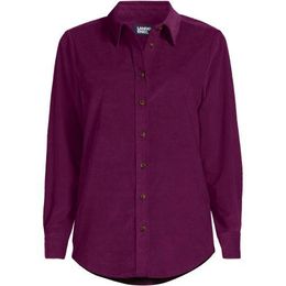 LANDS' END Feincord-Hemdbluse f&uuml;r Damen, Damen, size: regular, Elfenbein, Baumwolle, by Lands' End